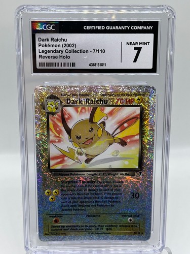 Dark Raichu 7/110 Legendary Collection Reverse Holo Rare Pokemon Card ...