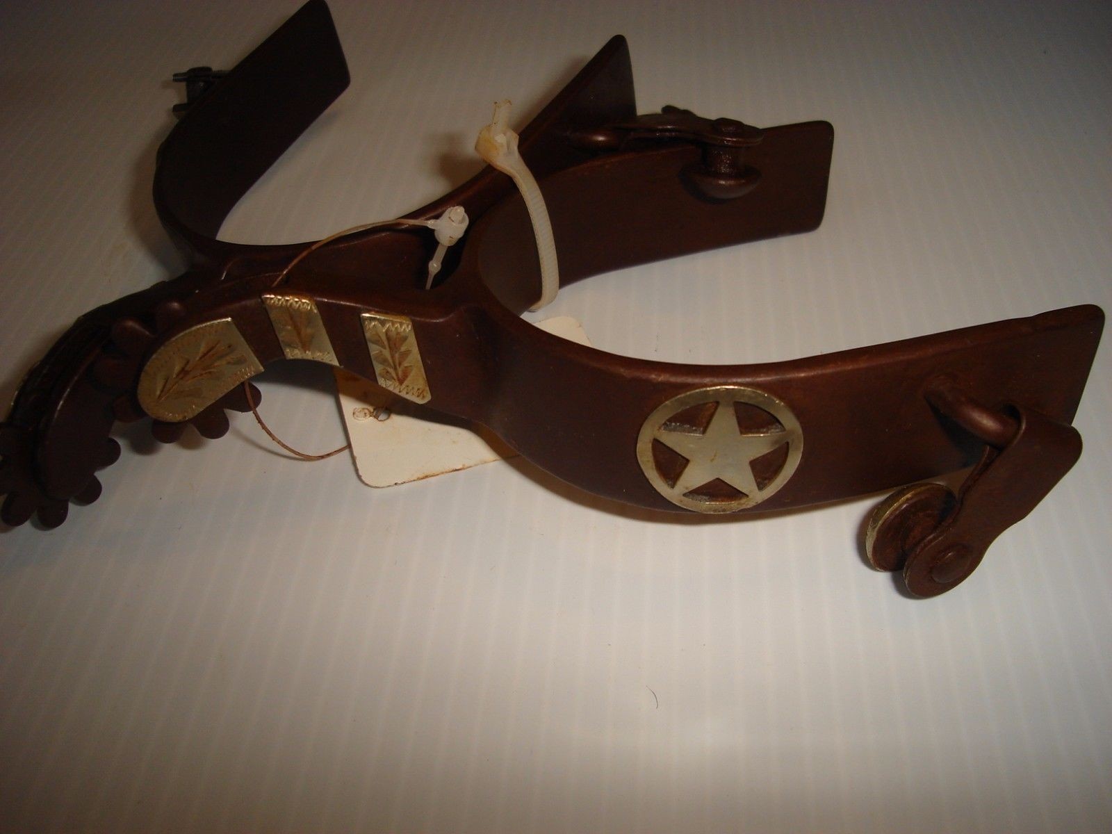 Designer Spurs, Brown, Stainless Steel, 2 1/2" Shank with Rowels, NEW ...