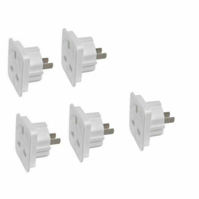 5 x UK to Mexico, Micronesia Power Adaptor Plug Converter Travel ...