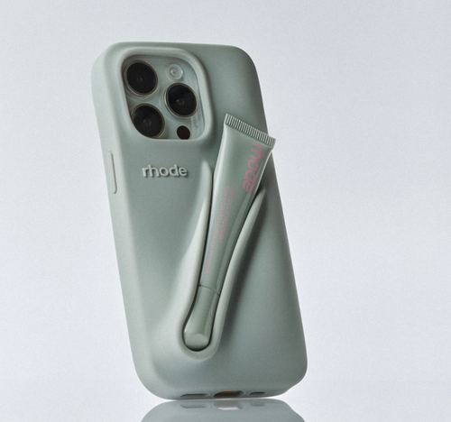 AUTHENTIC Rhode by Hailey Bieber Lip Phone Case iPhone 15 Pro Grey In ...