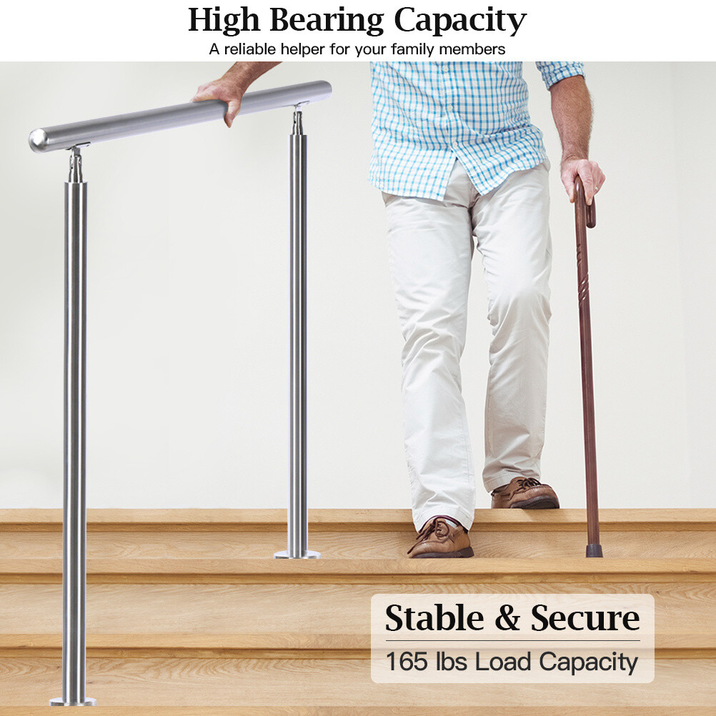 Angle Mobility Handrail Outdoor Steel Rail Safety Grab Rail Garden ...