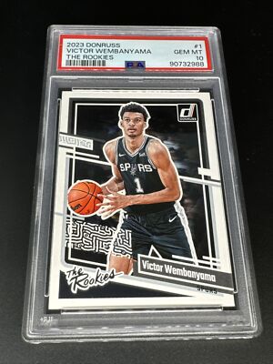 Victor Wembanyama Rookie Card RC PSA 10 Red Back The Rookies #1 Fresh ...