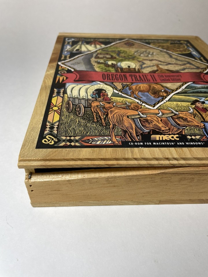 Oregon Trail II 25th Anniversary Limited Edition PC Wooden Box Set #734 ...