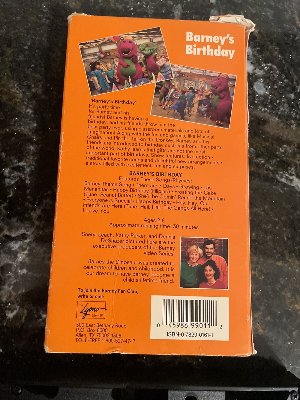 BARNEY VHS - Barneys Birthday (VHS, 1992) Sing A Long RARE ...