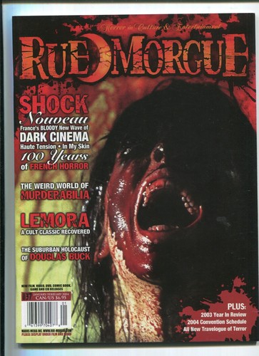 RUE MORGUE MAGAZINE #37 - "HAUTE TENSION" COVER - JAN/FEB/2004 | eBay