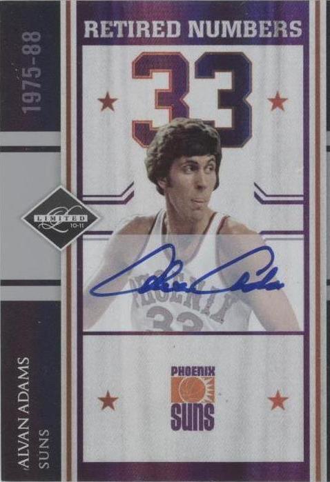 2010-11 Panini Limited - Retired Numbers Alvan Adams #20 Signatures /99 ...