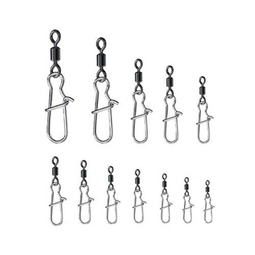 10 Pcs Duos Lock Bearing Swivels Quick Change Swivels Fishing Snap Swivels | eBay