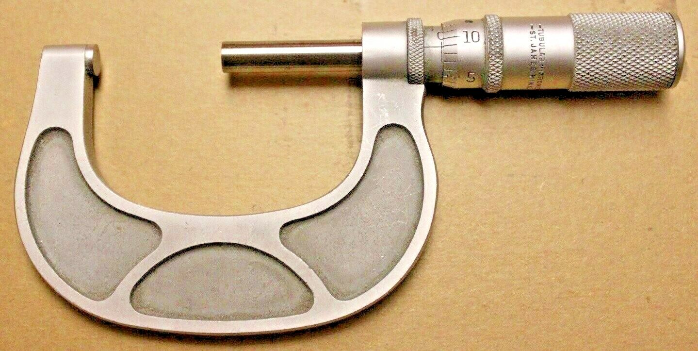 VINTAGE TUBULAR MICROMETER COMPANY; 1 TO 2 INCH MICROMETER - EXCELLENT ...
