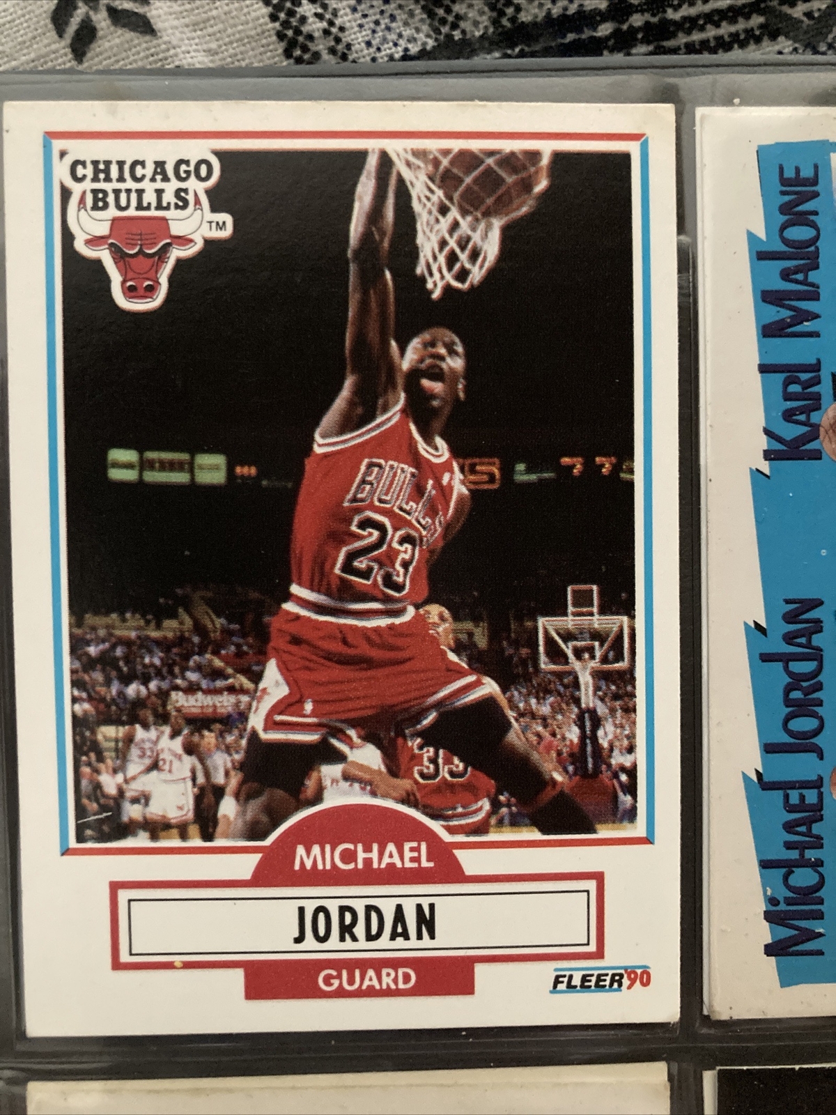 RARE ERRORS🔥1990 FLEER MICHAEL JORDAN 2 PRINT ERRORS ON ICONIC ...