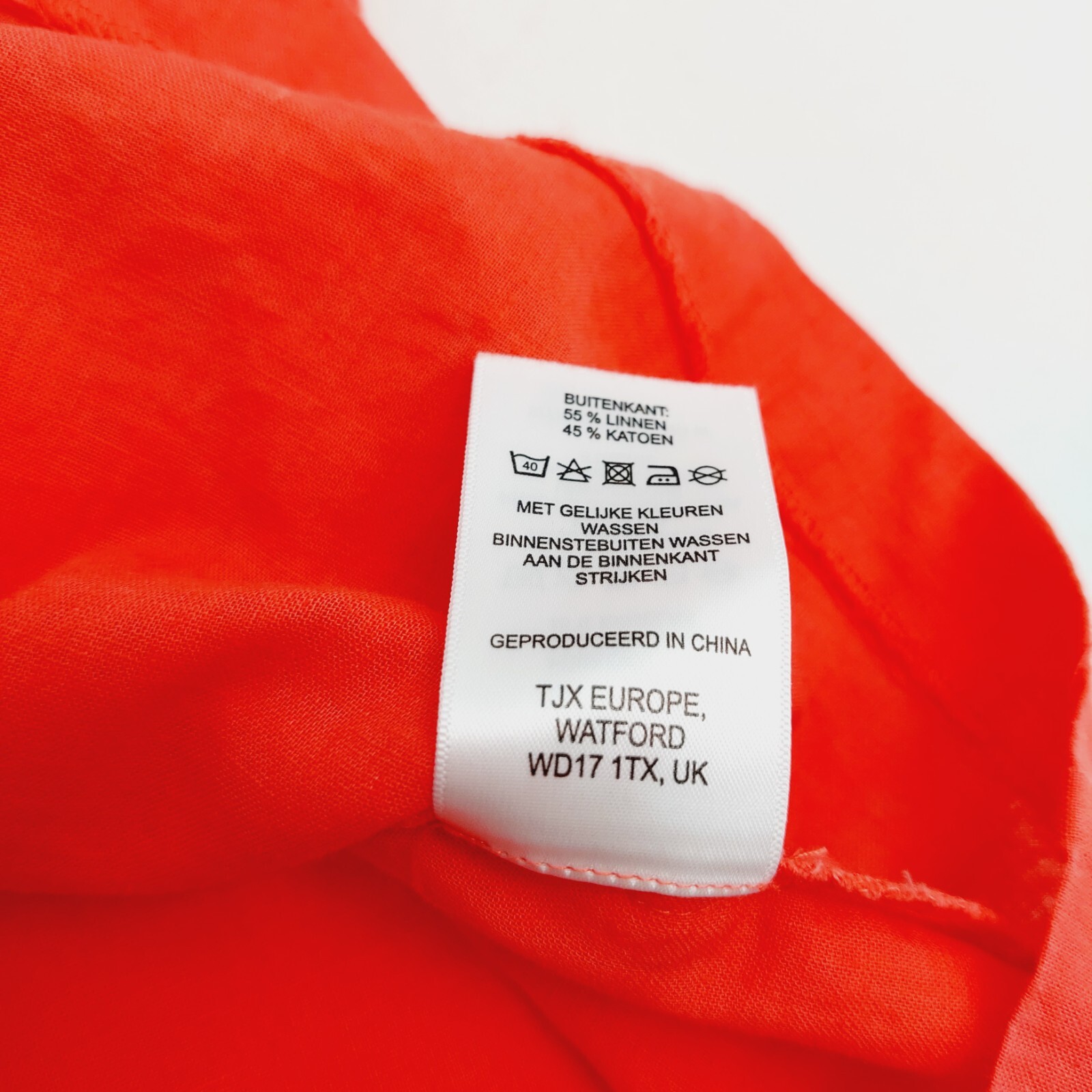 Heyton Sleeveless Blouse Womens Size 16 XL Coral Red Linen Blend Yoke ...