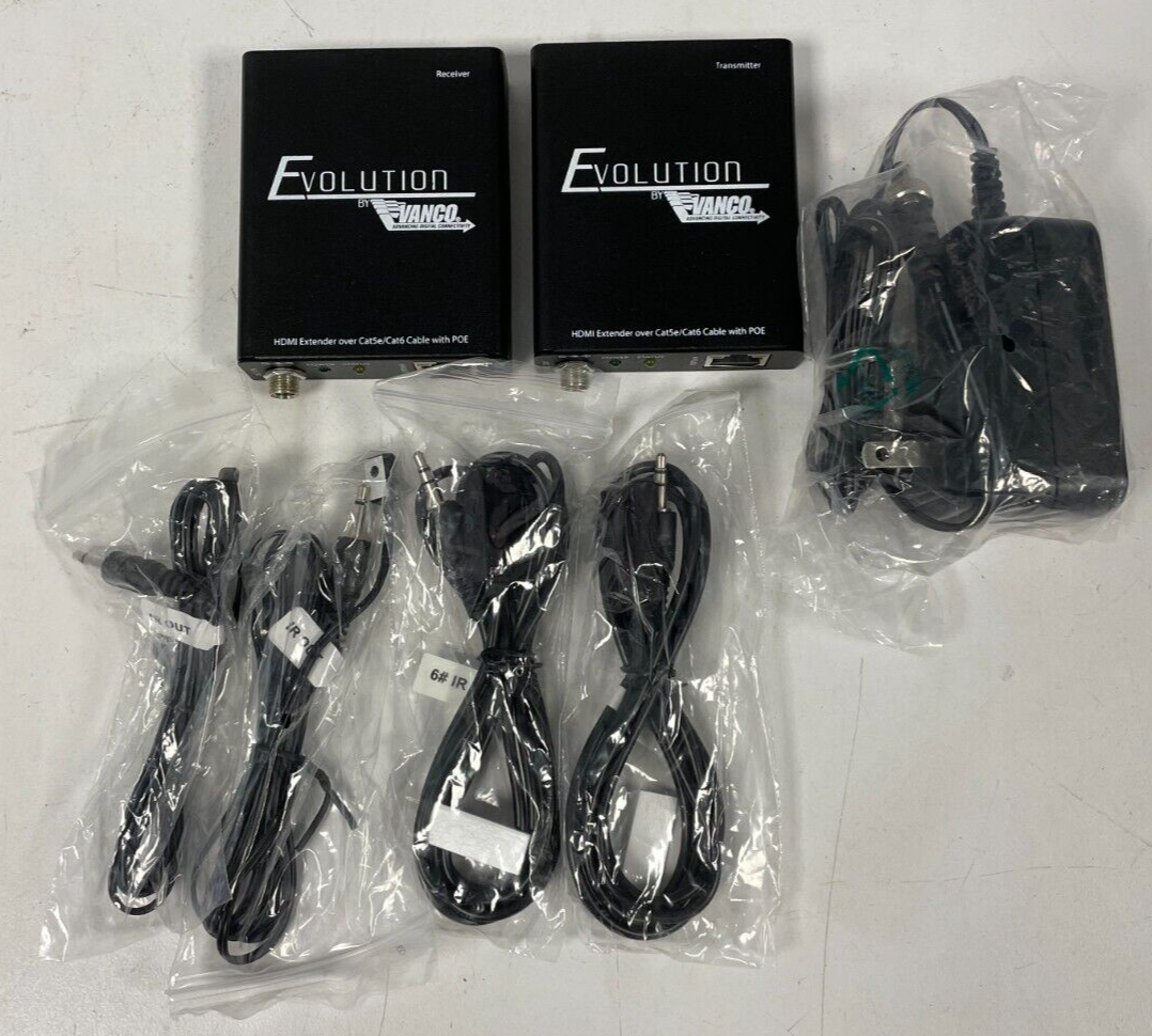 Vanco Evolution EVEX2006 Ultra Slim HDMI Single Cat5e/6 Extender with ...