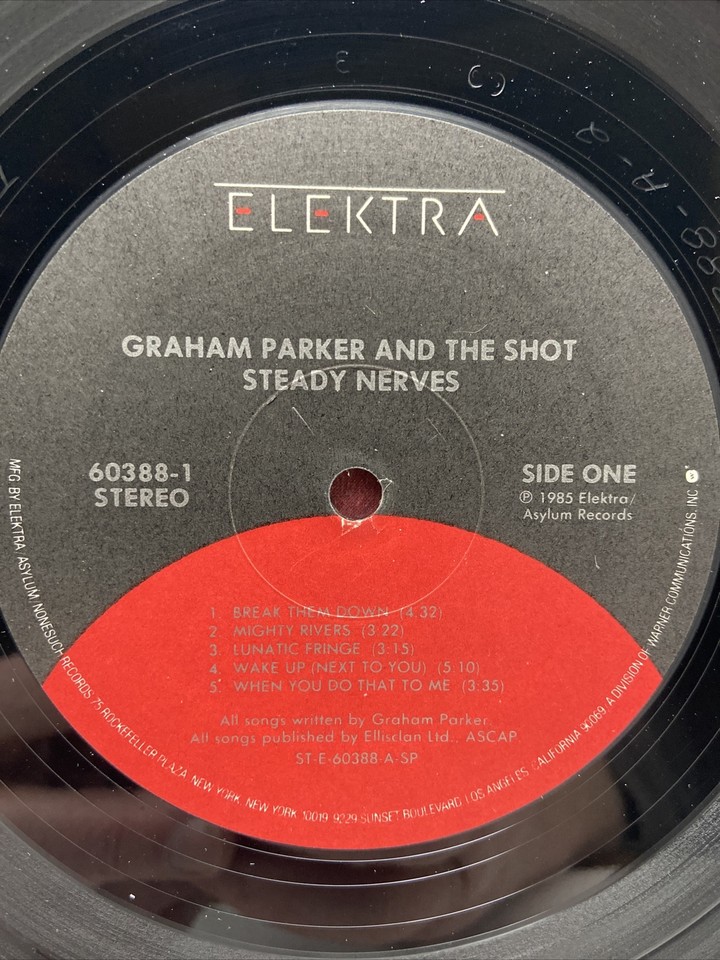 Graham Parker And The Shot - Steady Nerves 1985 USA | eBay