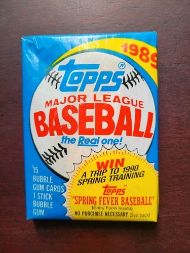 Unopened Sealed Wax Pack 1989 Topps Baseball Cards MLB | eBay