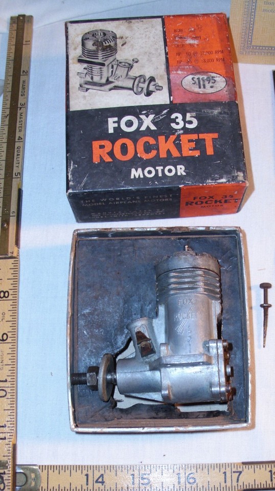 FOX 35 ROCKET RC ENGINE FOR GAS AIRPLANE OR TETHER CAR BOXED | eBay