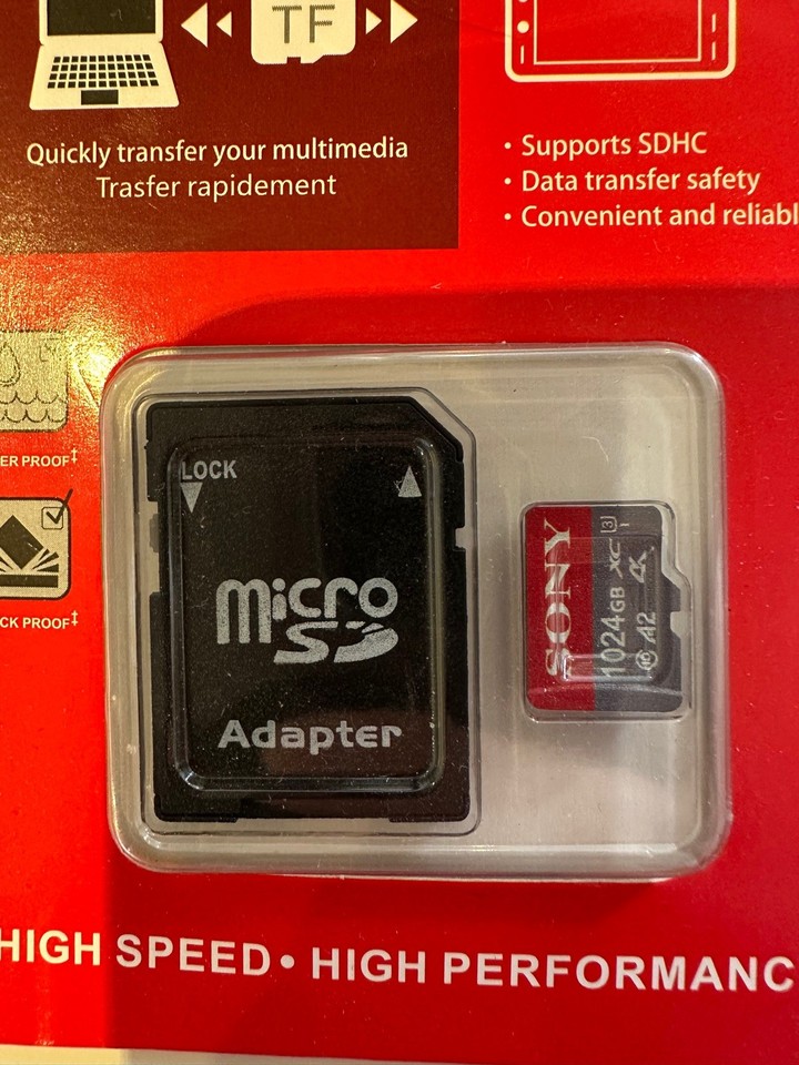 SONY MicroSD Memory Card High Speed Micro SD Card 1TB 1024GB | eBay UK