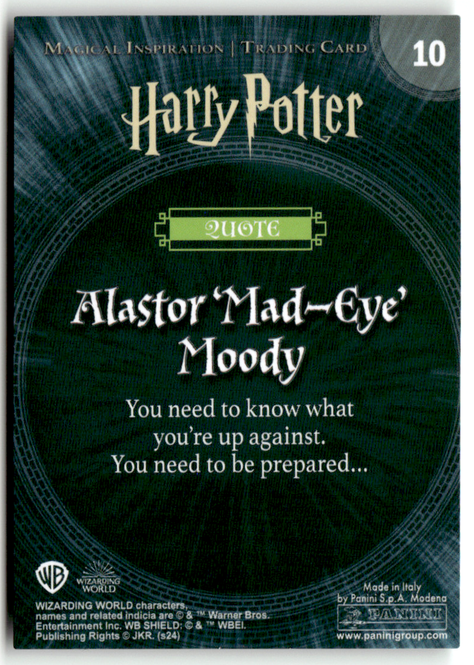Panini Harry Potter Magical Inspiration 2025 Nr. 10 Alastor Mad-Eye ...