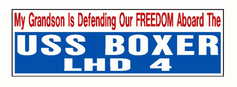 USS BOXER LHD 4 Decal 3 X 9 U S Navy Military USN B01 | eBay