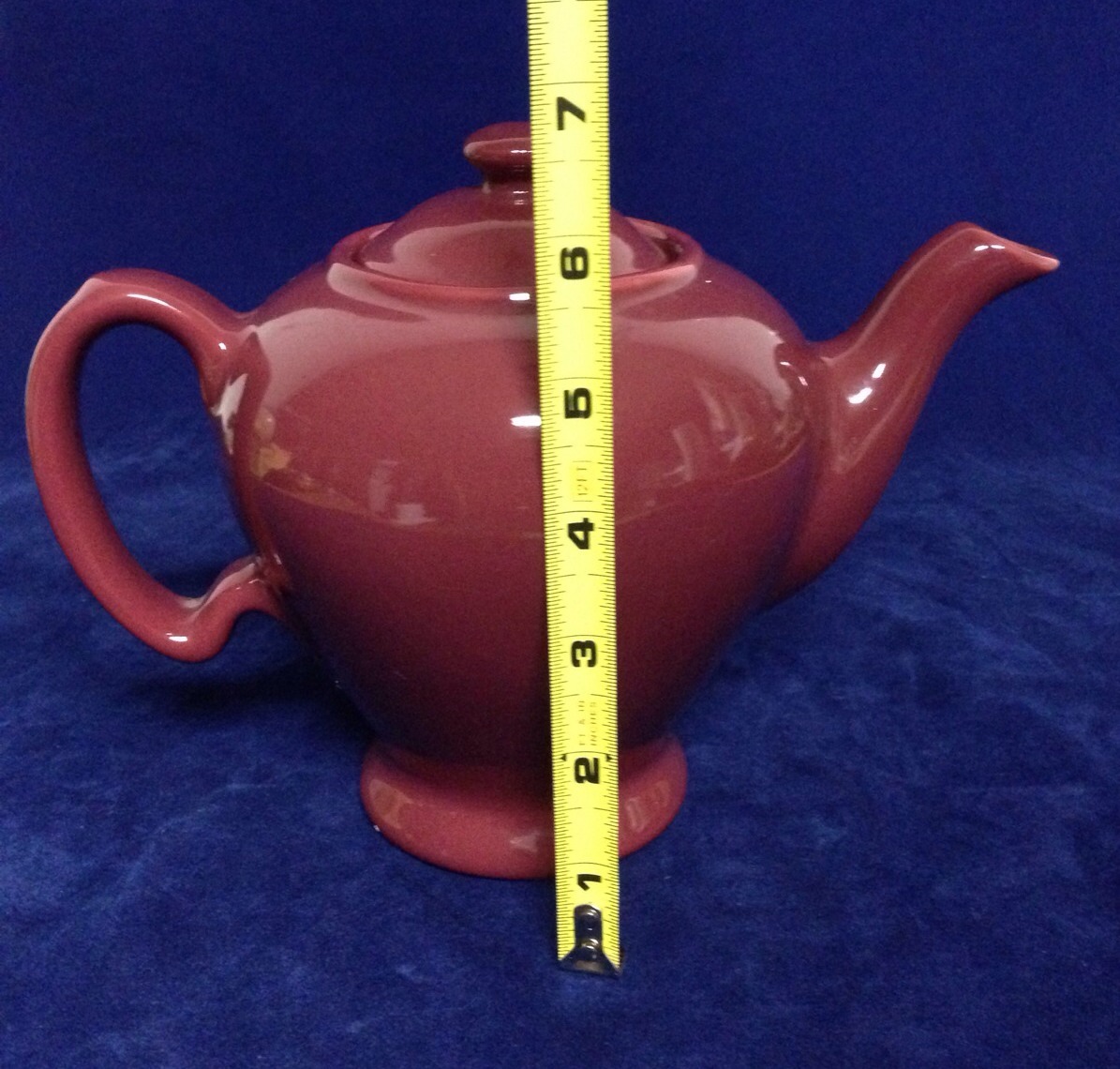 Vintage McCormick Tea Co Teapot By Hall / Burgandy Maroon - No Chips | eBay
