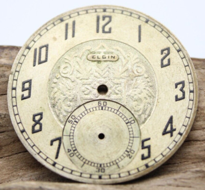 ELGIN POCKET WATCH DIAL ARABIC NUMERAL INDICES 37.6mm (JAB) | eBay