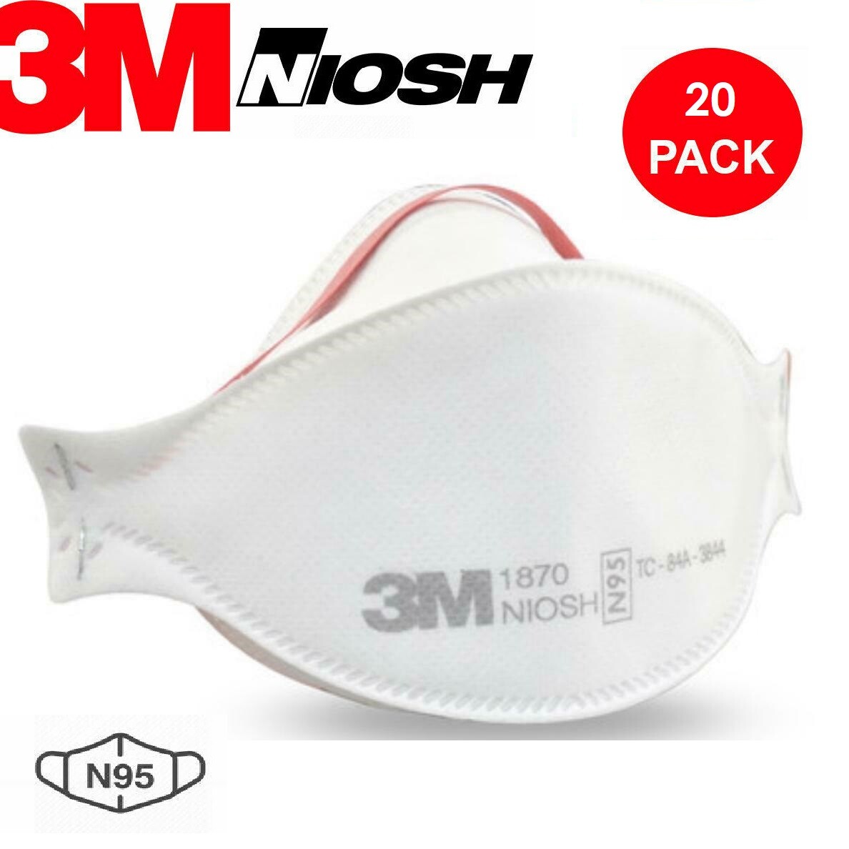 3M Aura 1870+ N95 NIOSH Protective Face Mask Australia | Ubuy