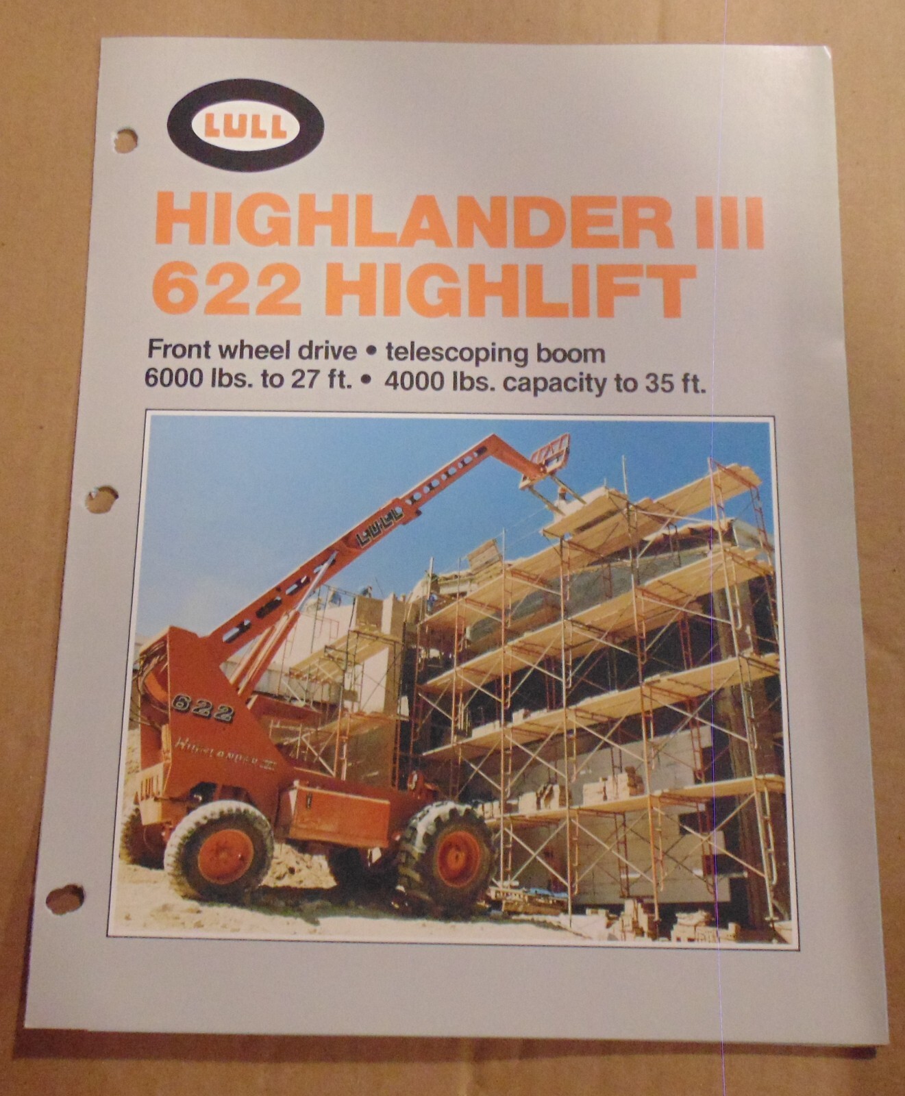 Fork Lift Truck Brochure - Lull - 622 - Telescopic Handler - 6 PAGE ...