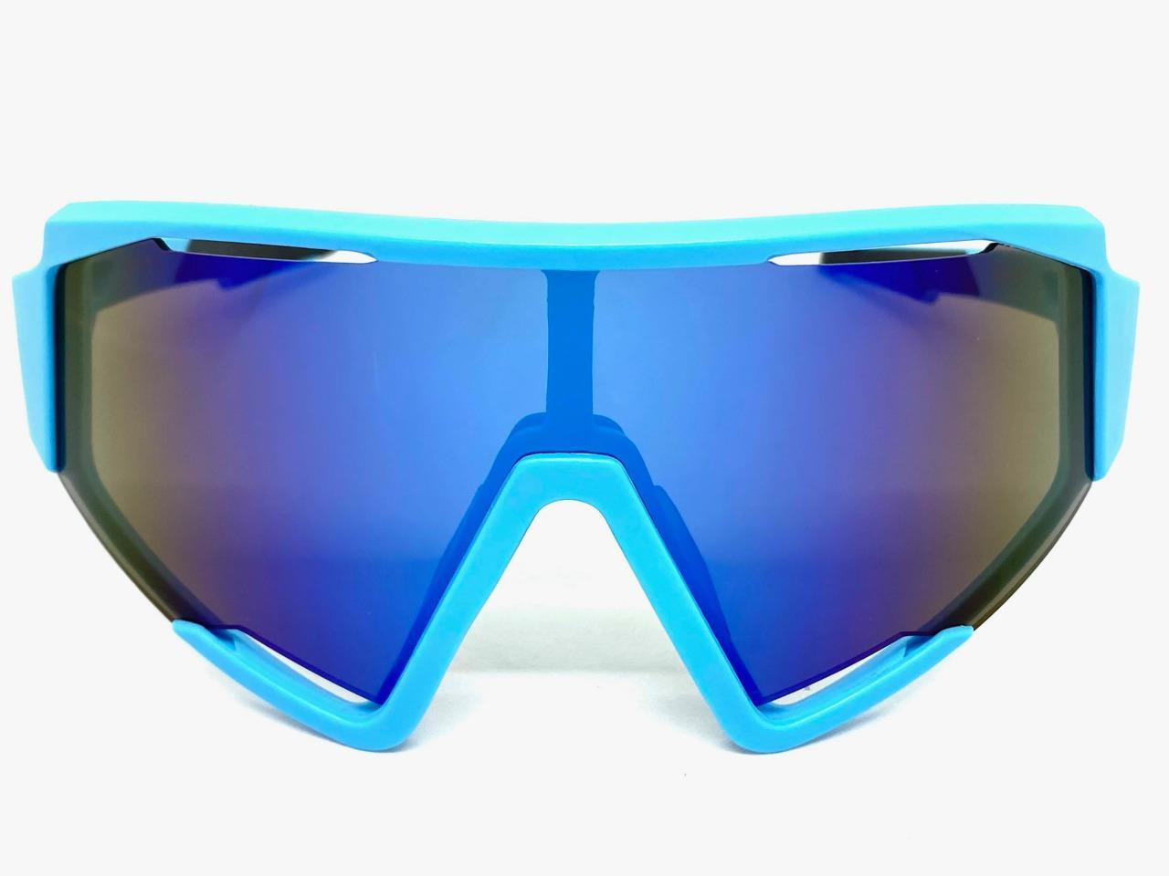 OVERSIZED Retro SPORTY WRAP AROUND Ski Shield SUN GLASSES Large Huge ...