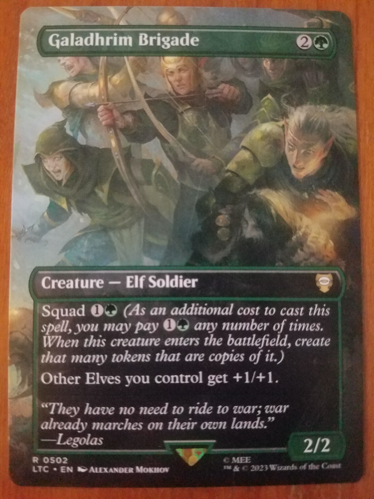 Galadhrim Brigade LTC 502 Borderless Rare LOTR: Tales of Middle Earth ...