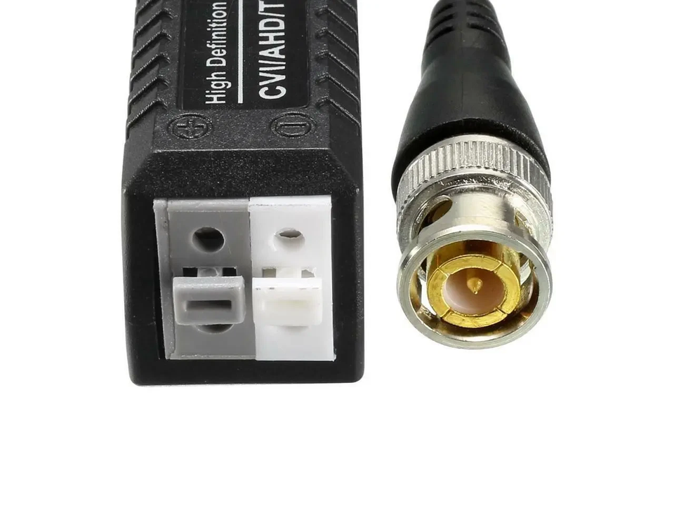 8Pcs CCTV Camera 1080P video Balun BNC Connector Coaxial Cable signal ...