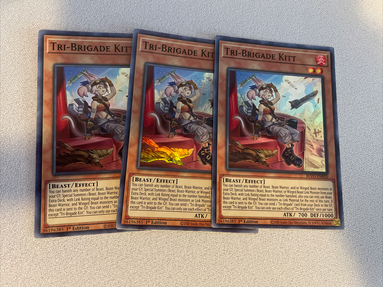 X3 Tri-Brigade Kitt Blazing Vortex BLVO-EN010 1st Edition Super Rare | eBay