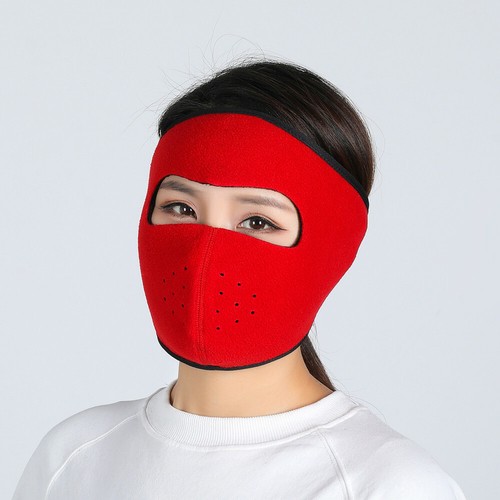Winter Fleece Ski Mask Cycling Full Face Mask Cold Weather Warm ...