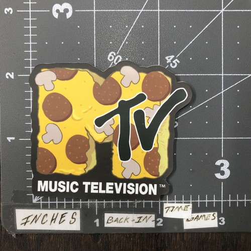 Pizza MTV Logo Adult Humor Sticker For Skateboard Bottle Guitar Phone ...