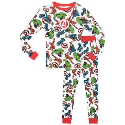 Iron Man Thor Hulk Captain America Snuggle Fit Pyjamas Kids Boys 3-12 ...