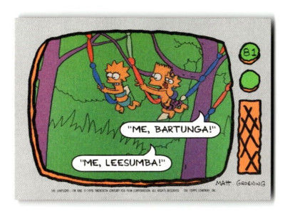1990 Topps The Simpsons Trading Card #81 Bart, Lisa & Maggie | eBay