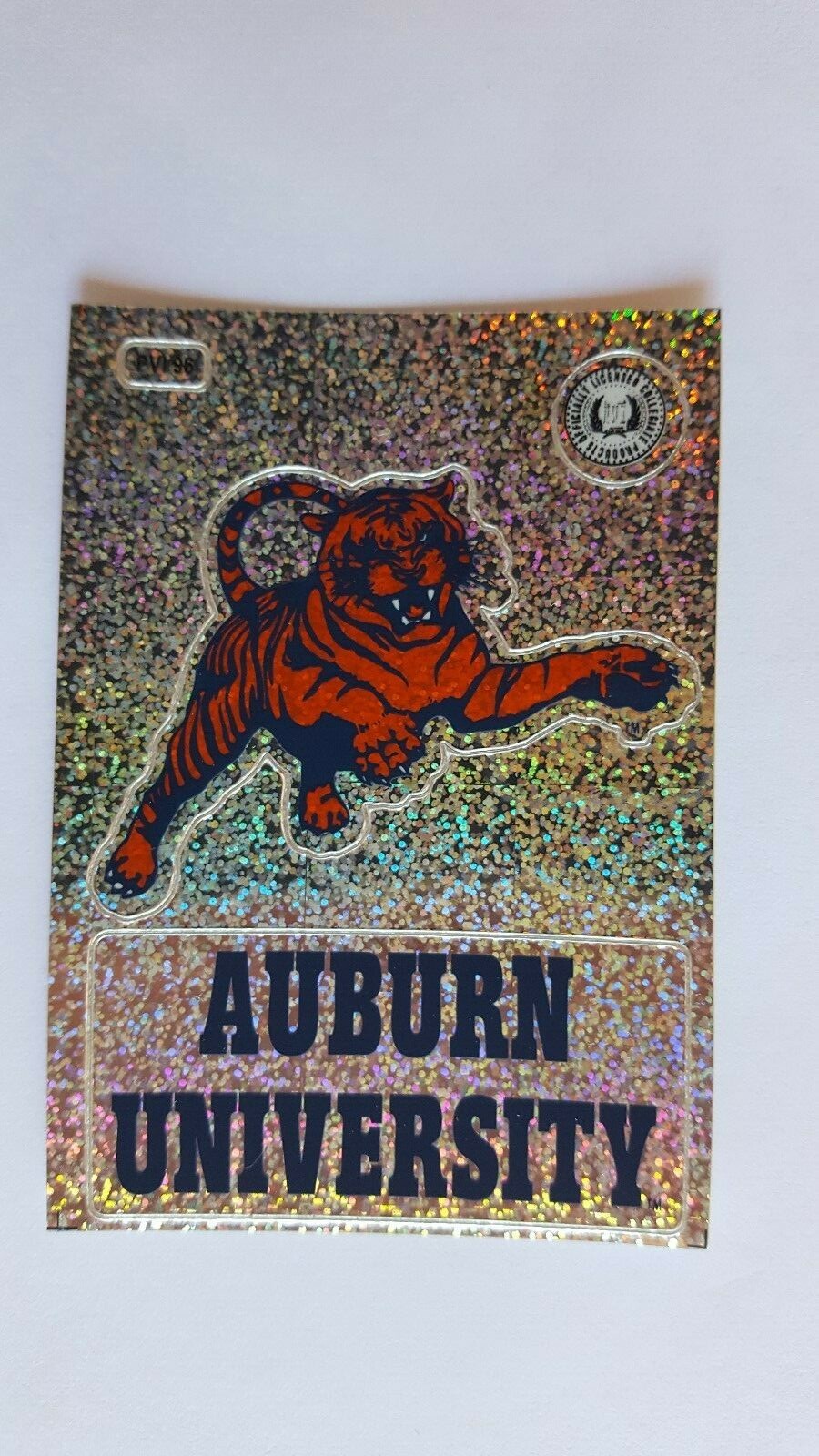 AUBURN UNIVERSITY TIGERS LOT OF 4 PRIZMATIC FOIL STICKERS 2" X 3" 99c ...