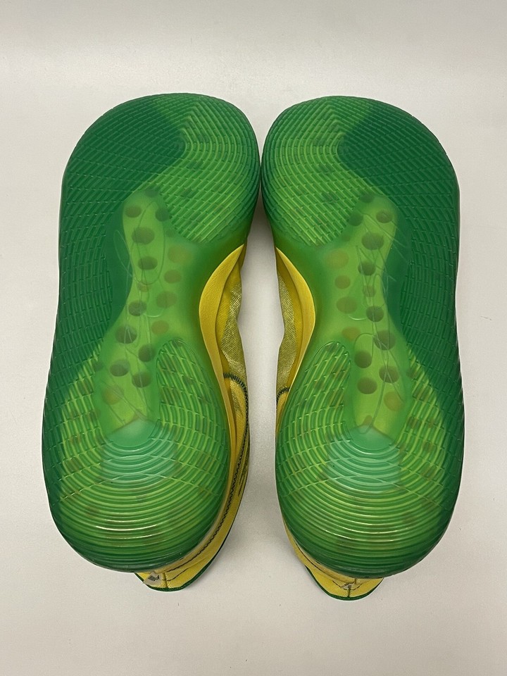 Nike Zoom KD12 Oregon Ducks Team Issued Promo Shoes Yellow Green Men’s ...