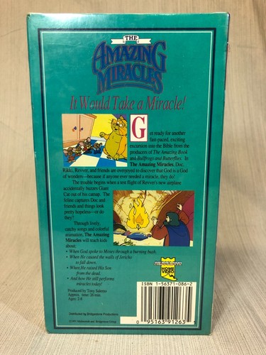 The Amazing Miracles - Amazing Bible Stories (VHS, 1999) for sale ...