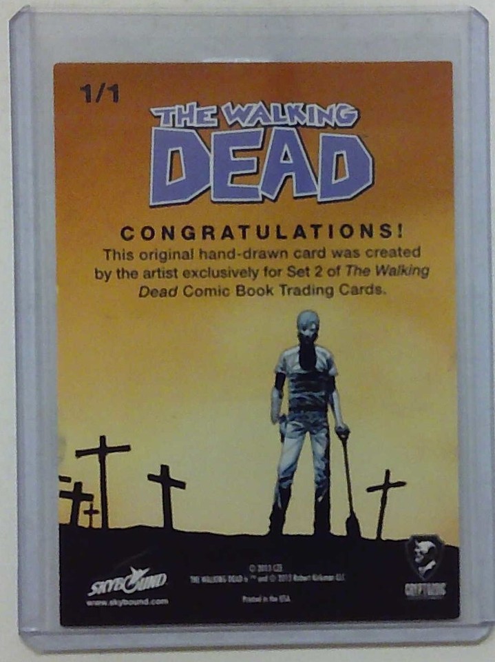 WALKING DEAD COMIC BOOK SKETCH CARD SET 2: ZOMBIES ARTIST EUGENE ...
