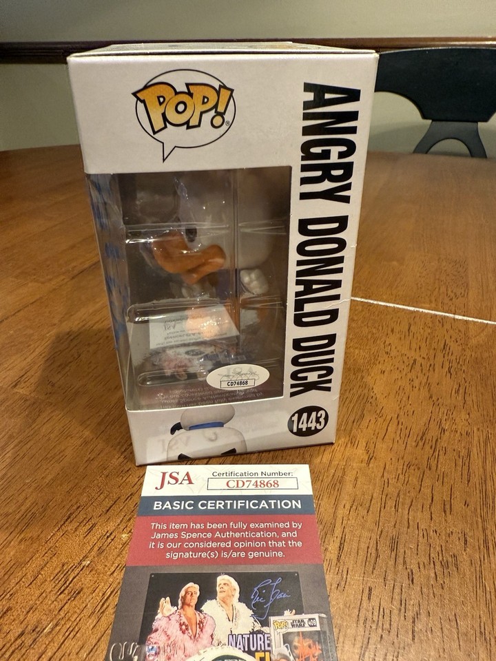 Tony Anselmo Signed Disney Mickey And Friends Angry Donald Duck Funko ...