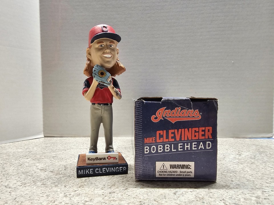 Mike Clevinger Cleveland Indians Guardians MLB 2019 SGA Bobblehead NIB ...
