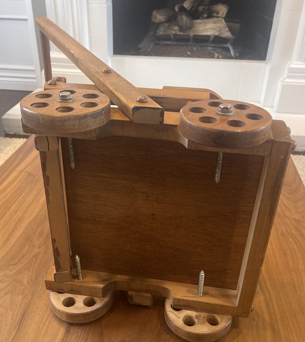 AMISH WOOD BABY DOLL STROLLER Handmade Heirloom Furniture Quality Solid ...