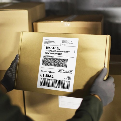 4 Stacks 4" x 6" Thermal Labels, 2000 Pcs Thermal Label Printer Paper ...