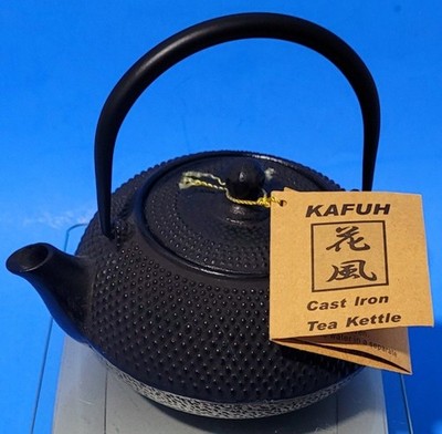 VTG Kafuh Tetsubin Cast Iron Enamel Interior Personal Tea Kettle Made ...
