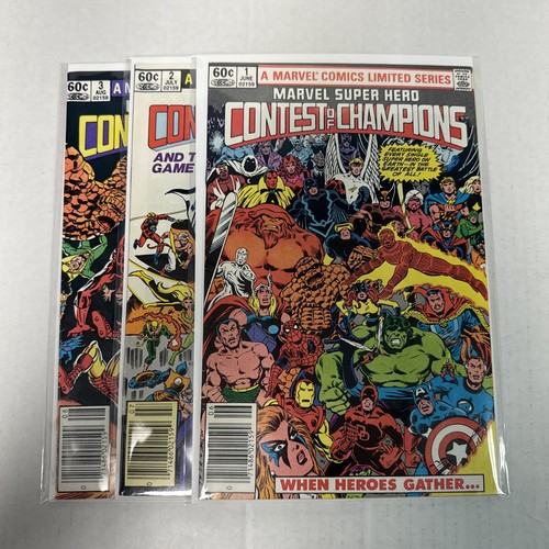 Marvel Super Hero Contest of Champions #1-3 Complete Set Marvel Comics ...