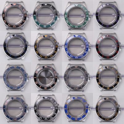 40mm Luxury Watch Cases Ceramic Bezel Sapphire Glass For Nh35 Eta 2824 ...