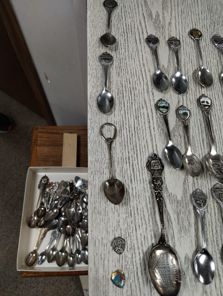 Vintage Souvenir Spoon Collection – Lot of 75 Travel & State Collector ...