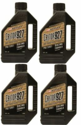 4 Bottles of Maxima 23916 Castor 927 2-Stroke Racing Premix Oil - 16 oz ...