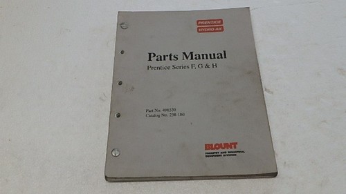 HYDRO-AX PRENTICE F G H LOADER PARTS MANUAL | eBay