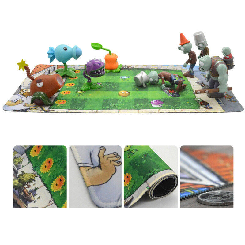 Plants VS Zombies PVC Game Battle Map Plan Play Map Mouse Pad Kids Toy ...