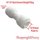 20 Pcs Water Filter Connector Fitting Quick Connect Push In 1/4" 3/8 ...