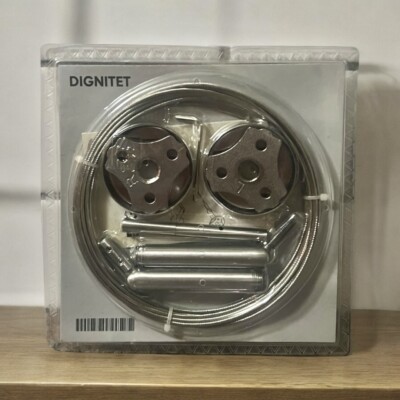 Ikea DIGNITET Curtain Wire Stainless Steel NEW | eBay